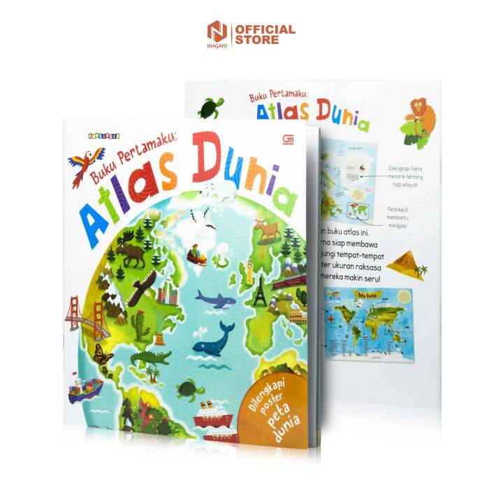 Buku Pertamaku: Atlas Dunia – Dilengkapi Poster Peta Dunia | Lazada ...
