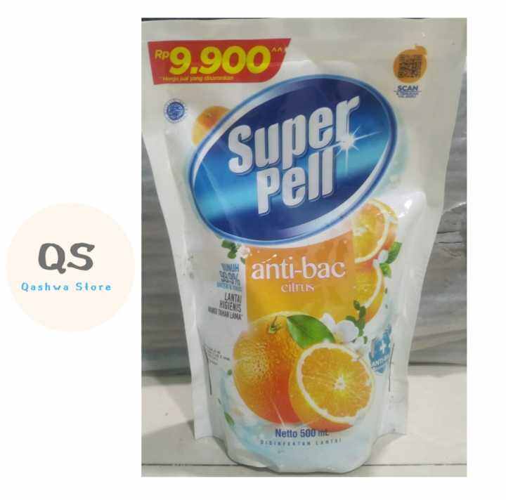 Super Pell anti bac citrius 500 ml - pembersih lantai | Lazada Indonesia