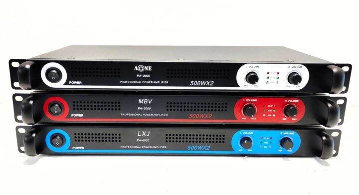 แรงสุดๆ! Power Amplifier รุ่น PA-2000 PA-3000 PA-4000 Class D 500+500W ...