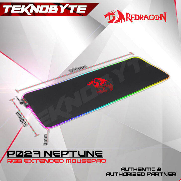 REDRAGON P027 NEPTUNE RGB GAMING MOUSEPAD 800x300x3mm | Lazada PH