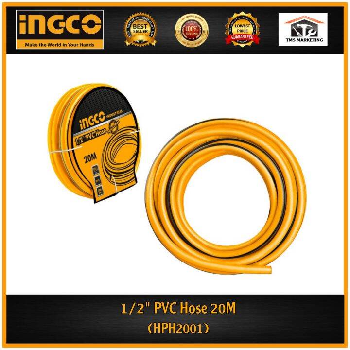INGCO 20M Thick Original PVC Garden Hose 1/2" HPH2001 | Lazada PH