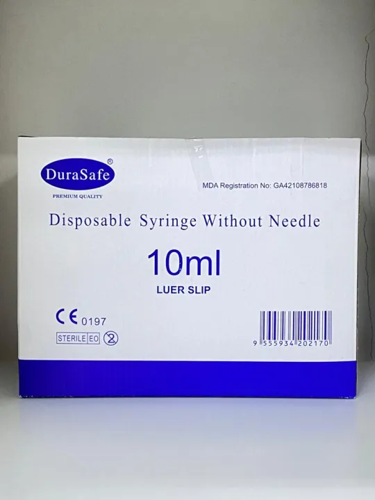 DURASAFE SYRINGE LUER SLIP 10ML 100PCS/BOX | Lazada