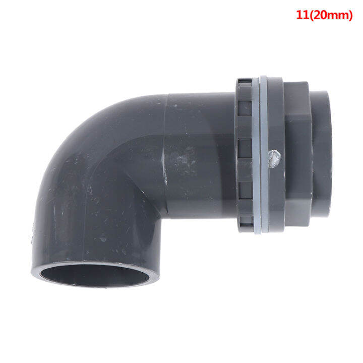 Fkend I.D 20 to 50mm L Type PVC Pipe Connectors Fish Tank Drain Joints ...