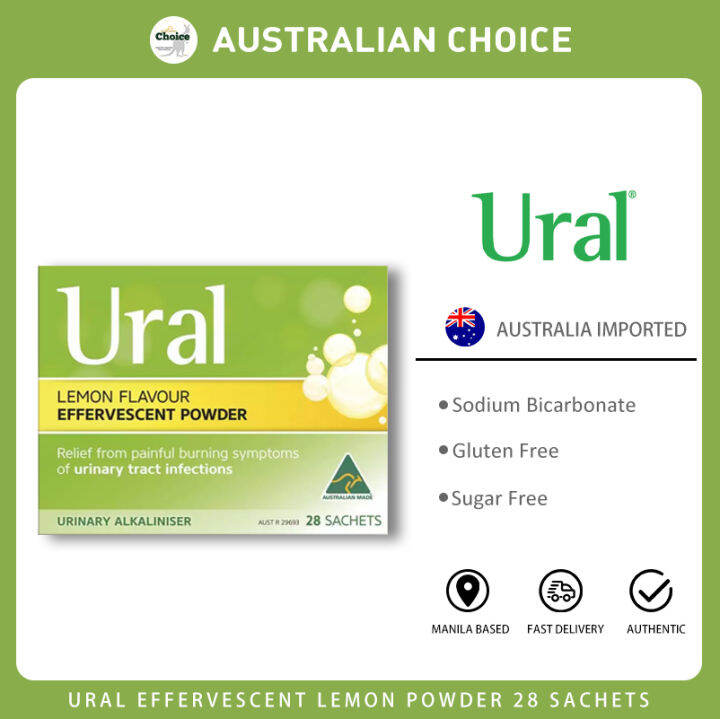 Ural Effervescent Lemon Powder 28 sachets | Lazada PH