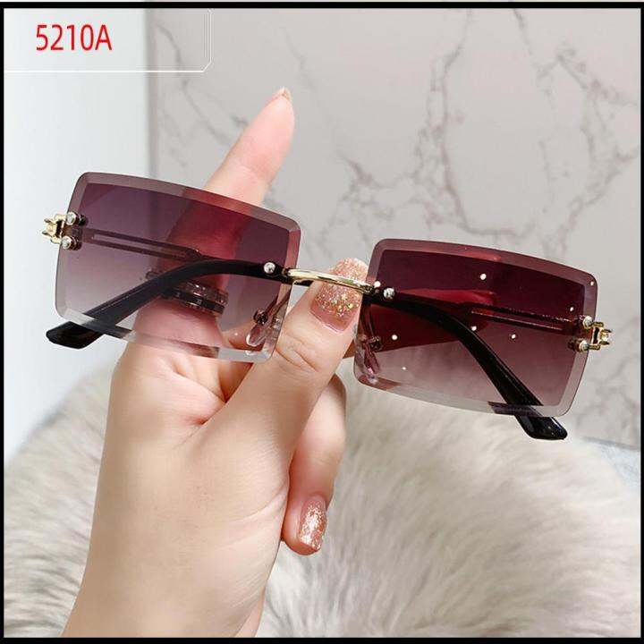 5210A เรโทร กรอบโลหะโลหะ แว่นตาสำหรับแว่นตา ที่ UV400 แว่นตากันแดดวินเทจ แว่นตากันแดดทรง ...