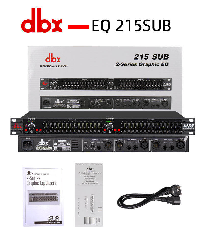 DBX Equalizer แท้ EQ 215SUB ทำซาวด์ คัตความถี่ อีควอไลเซอร์ 215 eq ปรับแต่งเสียง โปรเซสเซอร์ ...