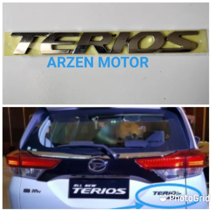 LOGO EMBLEM BAGASI DAIHATSU TERIOS 2018 2019 2020 2021 | Lazada Indonesia