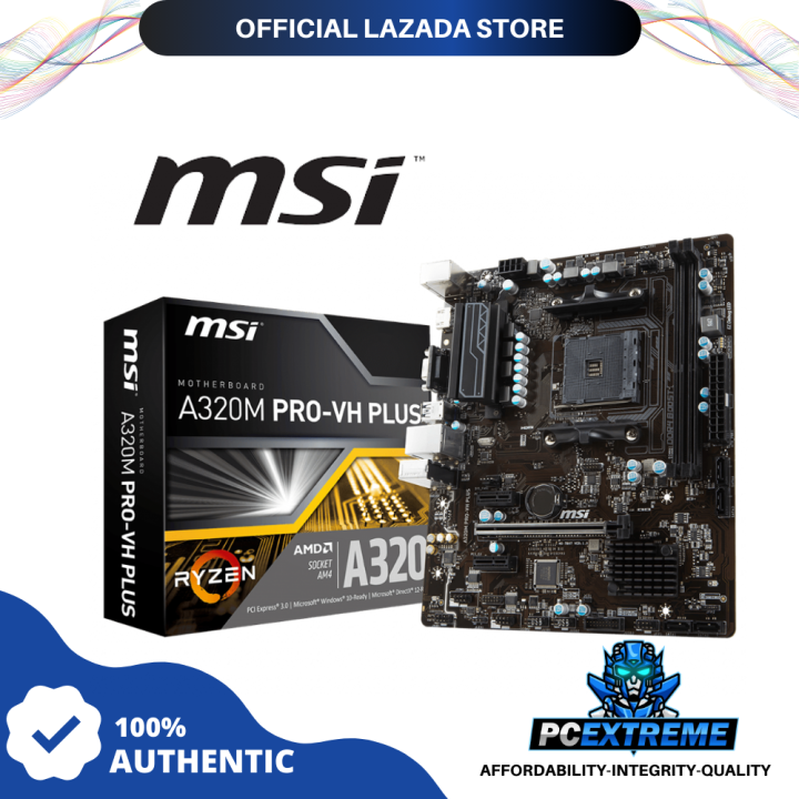 Msi A320M Pro-VH Plus Socket Am4 Ddr4 Motherboard | Lazada PH