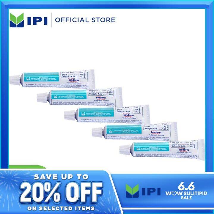 Bundle of 5 Bioderm Ointment 5g tube | Lazada PH