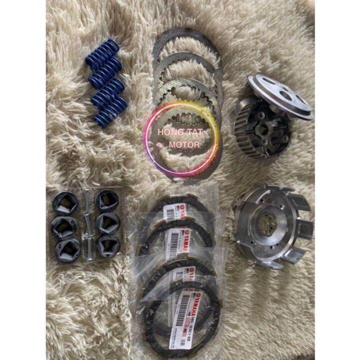 CLUTCH PLATE PLAT DISC KULIT KLAS yamaha lc135 5s 5speed lc5s spring ...