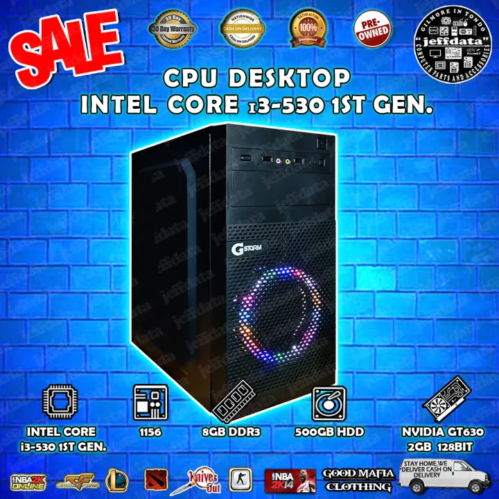 Desktop Set Intel i3-530 8gb ddr3 500gb Nvidia gt630 2gb 128bit video ...
