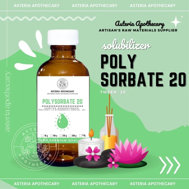Polysorbate 20 Tween 20 (30g 100g) - Asteria Apothecary | Lazada PH