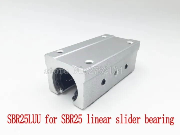 SBR25LUU aluminum block 25mm Linear motion ball bearing slide block ...