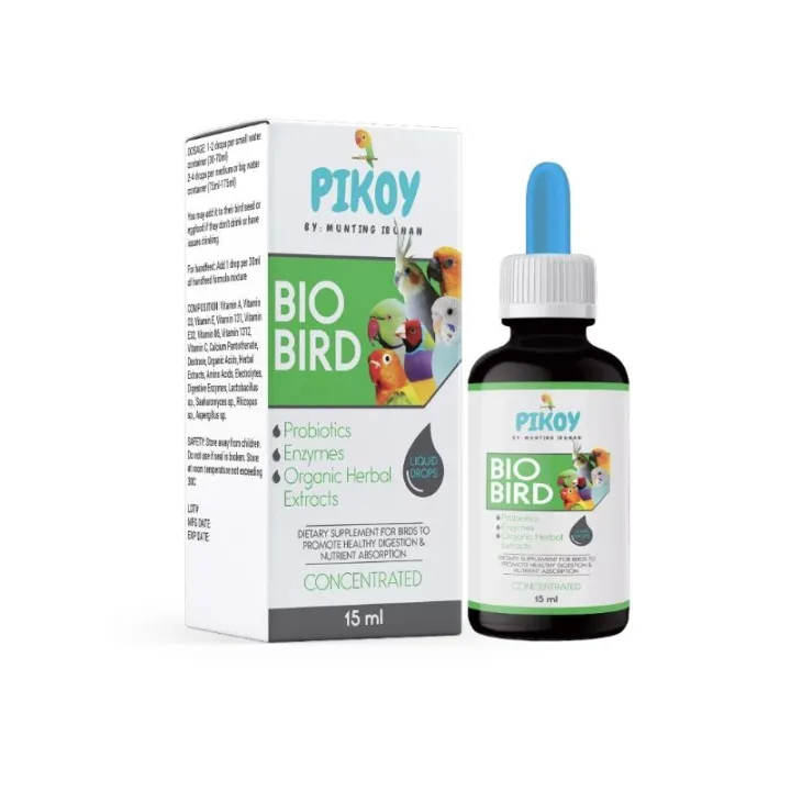 Pikoy BIO BIRD Liquid Organic Probiotic Drops With Enzymes Herbal ...