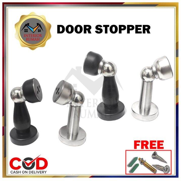 Penahan Pintu Magnet / Magnetic Door Stopper / Door Stop Pintu Stainless / Door Stop Magnet ...