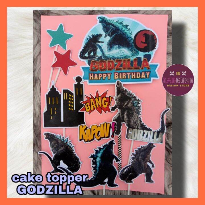 GODZILLA CAKE TOPPER BAKEWARE DECORATION | Lazada