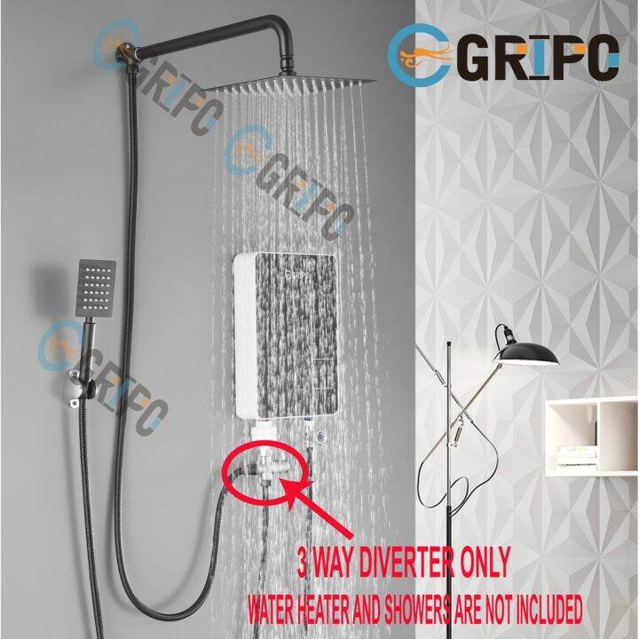 GRIPO High quality SUS 304 stainless 3 WAY WATER DIVERTER VALVE ONLY☝ ...