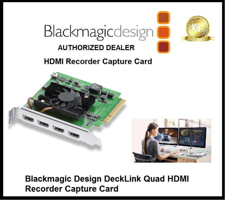 Blackmagic Design DeckLink Quad HDMI Recorder Capture Card | Lazada ...