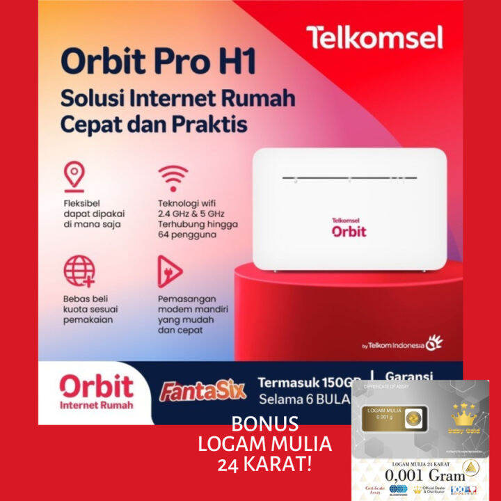 Telkomsel Orbit Pro H1 Modem WiFi 4G High Speed | Lazada Indonesia