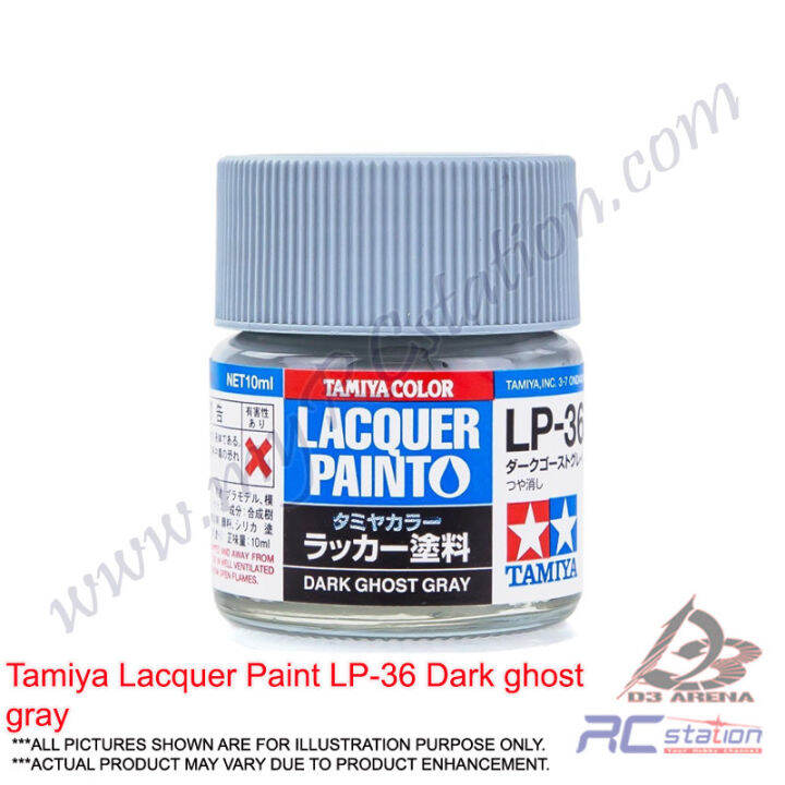 Tamiya Lacquer Paint LP-36 Dark ghost gray [82136] | Lazada