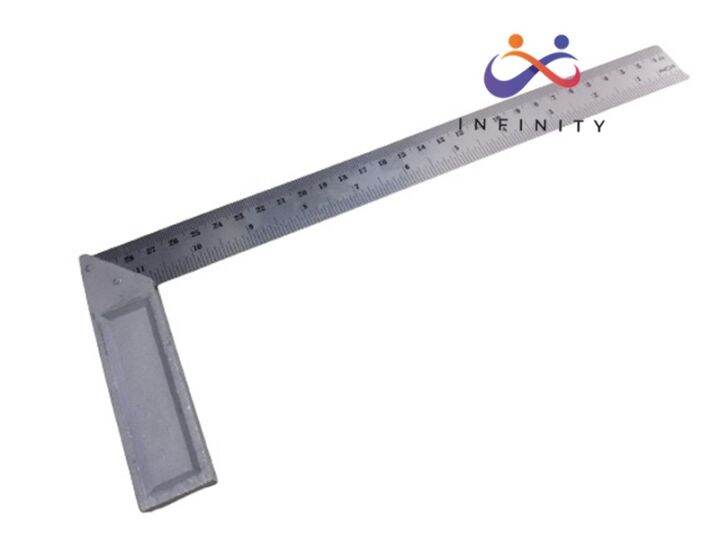 INFINITY Alat Siku Meter 30Cm / Siku Tukang / Siku L 12 Inch | Lazada ...
