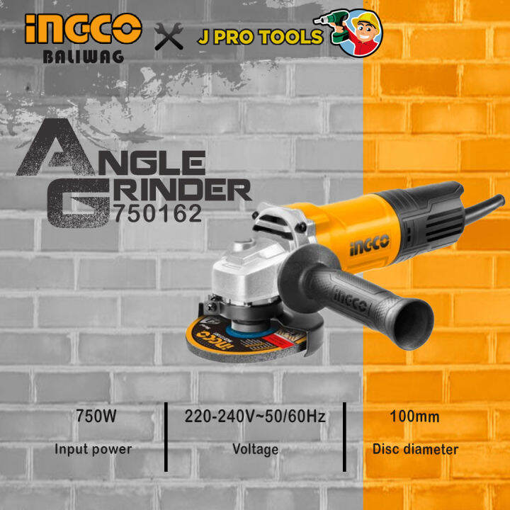 INGCO Angle Grinder 750W (AG750162) | Lazada PH