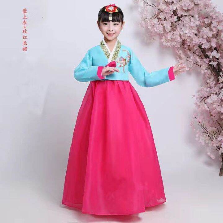 Girls Traditional Kids Korean Hanbok Outfit Dress Costume | Lazada PH