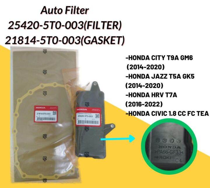 Original HONDA ATF AUTO TRANSMISSION FILTER SET AUTO FILTER SET CVT ...