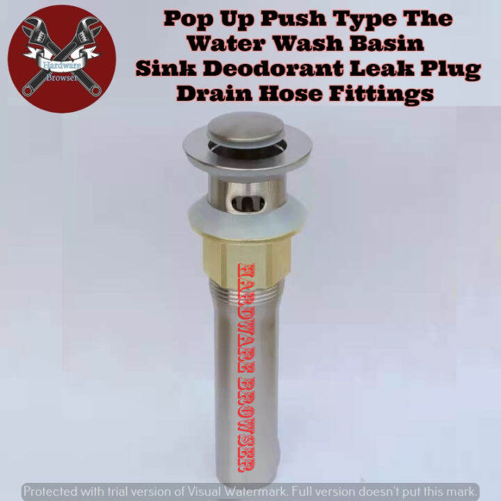 1007 1PCS SUS304 Pop Up Push Type The Water Wash Basin Sink Deodorant ...