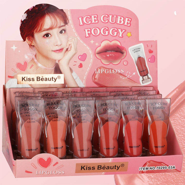 Ice Cube Foggy Lip Gloss Transparent Lip Glaze Pigment | Lazada PH