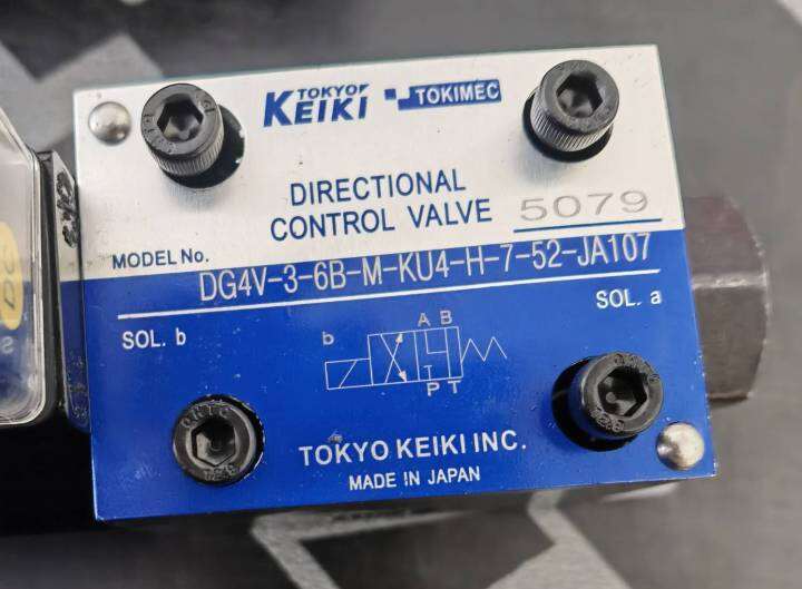 TOKIMEC / TOKYO KEIKI SOLENOID VALVE Model : DG4V-3-6B-M-KU4-H-7-52 ...