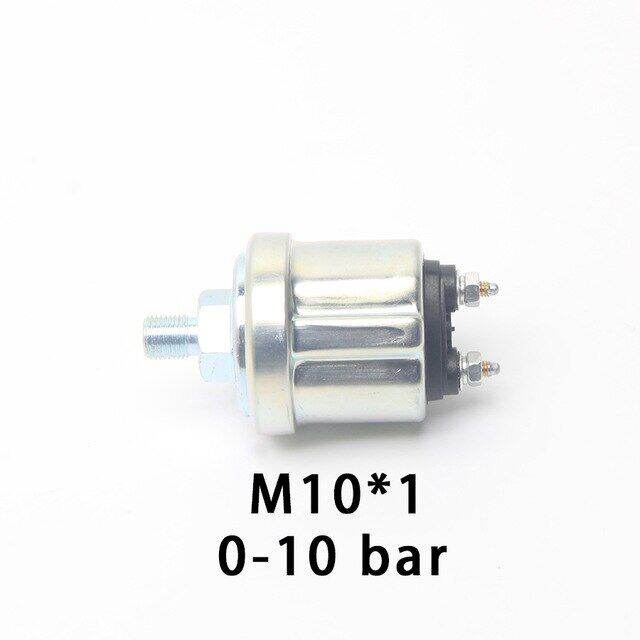 Engine Oil Pressure Sensor 0-5 0-10 Bar 1/8 NPT M10*1 Pressure Gauge Sensor Warning12V 24V For ...