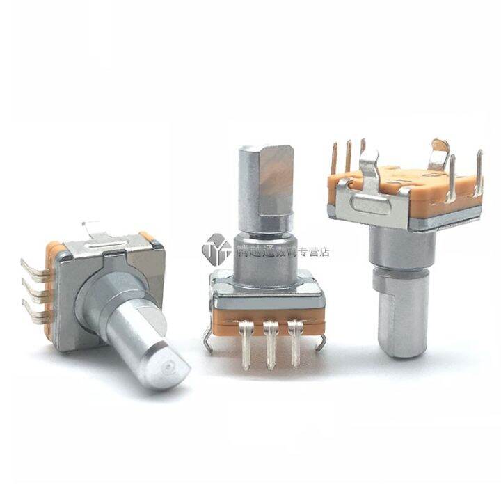EC11 thin rotary encoder with switch 30 positioning 15 pulse 15mm half ...