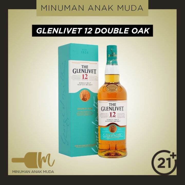 Glenlivet 12 Double Oak 700ml ( Single Malt Whisky / Whiskey ) - Minuman Anak Muda | Lazada ...