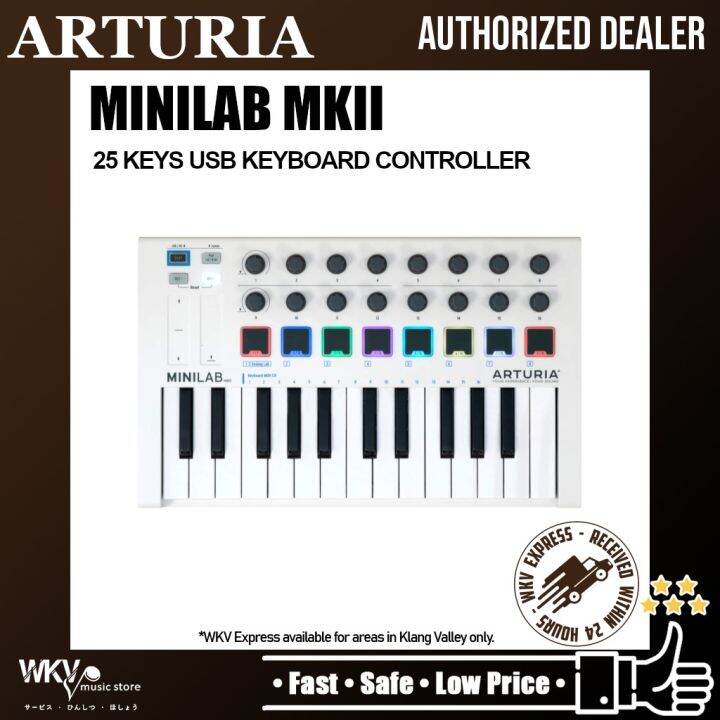 Arturia MiniLab MkII 25 Slim-key Controller - White Mini Lab (MK2) | Lazada