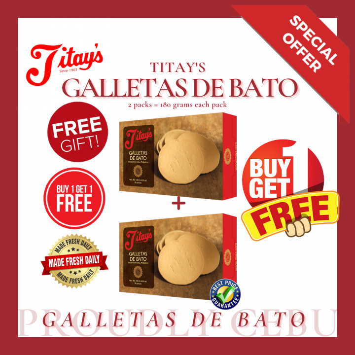 Buy One Take One of Titay's Galletas De Bato of Cebu | Classic Biscuits ...