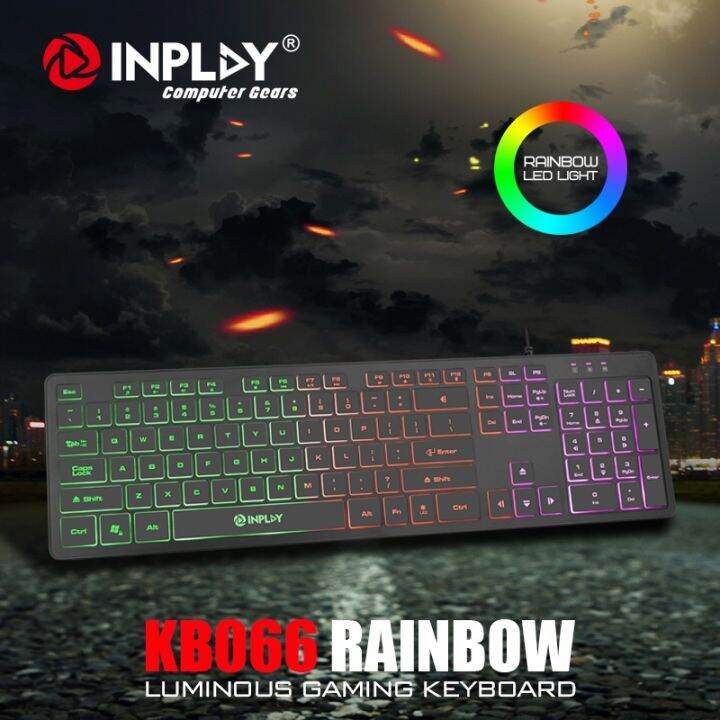 Original Slim laptop keyboard NEUTEQ Rainbow LED Gaming Keyboard USB ...