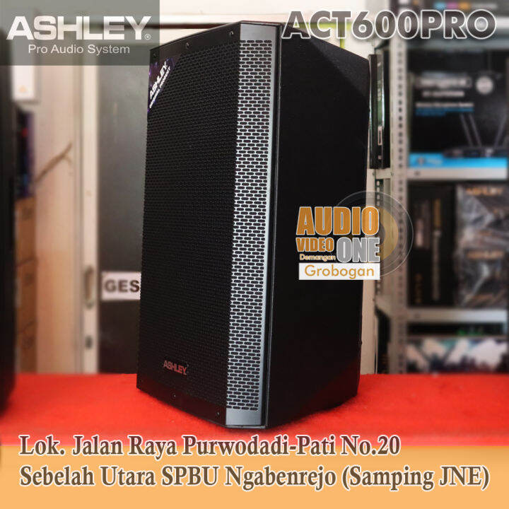 Speaker Aktif Ashley ACT600PRO Speaker Monitor Spiker Floor 15 Inch Original Bonus Packing Kayu ...