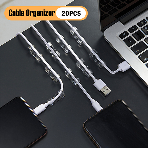20PCS Cable Winder Clip Self Adhesive Cable Management Clips Wire Cord ...