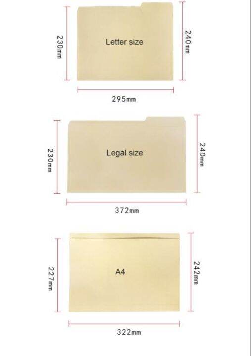 【Study the folder wel】Sharkbang 10pcs/Pack Manila Tab Folders Basics 1/ ...