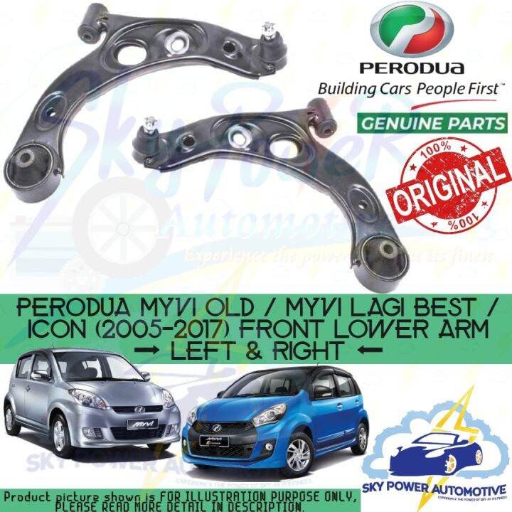 PERODUA MYVI OLD / MYVI LAGI BEST / ICON (2005-2017) 100% ORIGINAL LOWER ARM (FRONT LEFT & RIGHT ...
