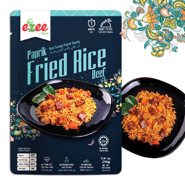 EZEEFOOD NASI GORENG PAPRIK LEMBU / PAPRIK BEEF FRIED RICE (250 G) LOW ...