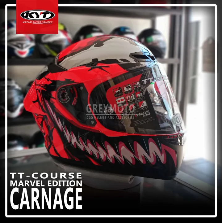 KYT TT COURSE CARNAGE Fullface Helmet | Lazada PH