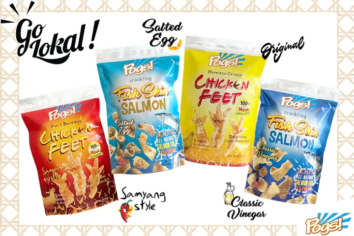 Pogs! Quad-Combo 2 Small Pack (1x 32g Pogs! Original Crispy Boneless ...