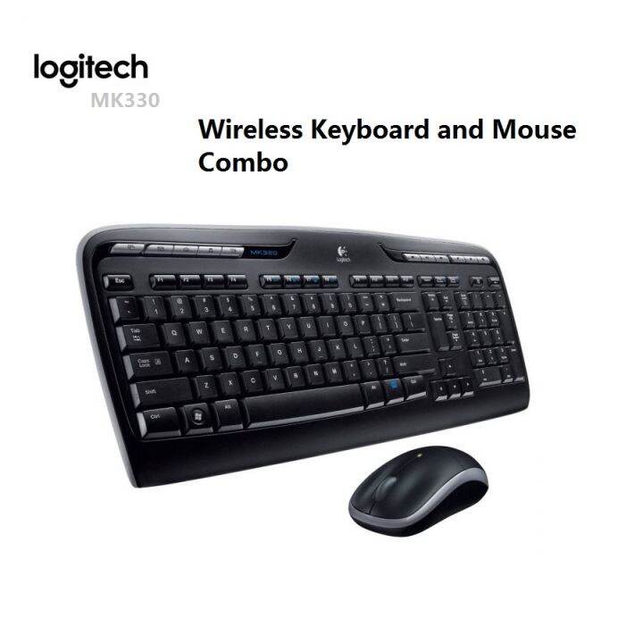 Logitech Mk330 2 4ghz Wireless Full Size Keyboard And Mouse Combo With