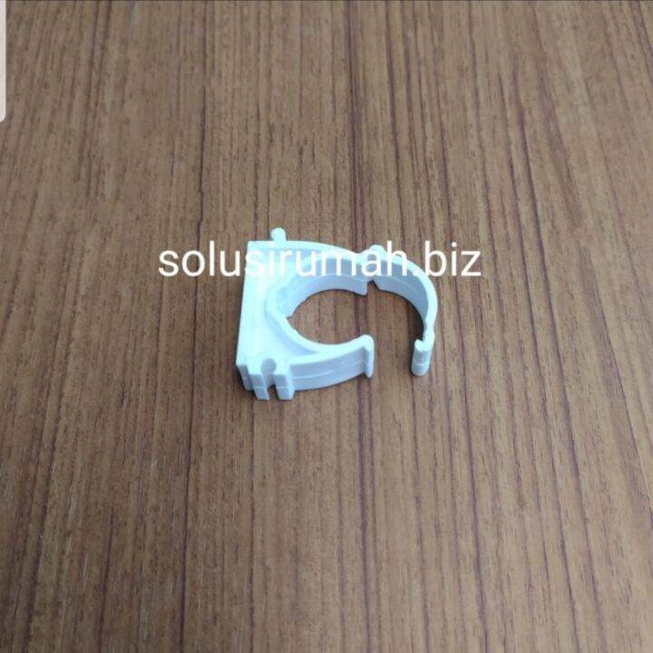 KLEM O PVC 25 PIPA BULAT PIPE CLAMP 25MM CONDUIT 1 PLASTIK KLIP ...