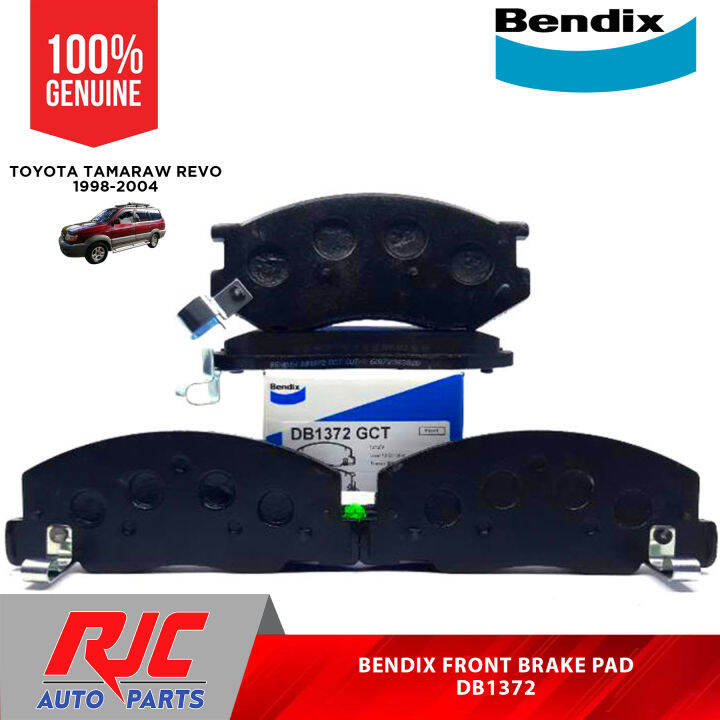Bendix Db-1372 Brake Pad Toyota Tamaraw Revo 1998-2004 1Set | Lazada PH