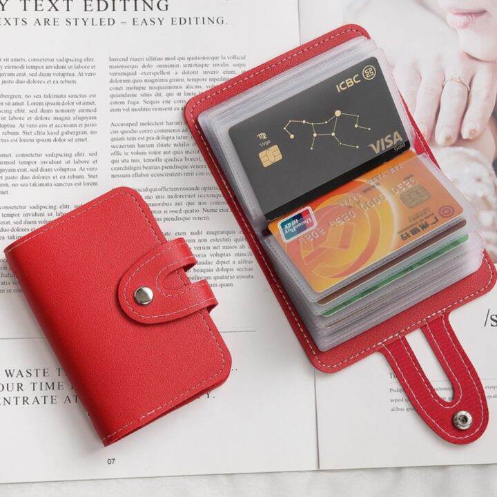 26 card slot card holder credit card holder leather card holder anti ...
