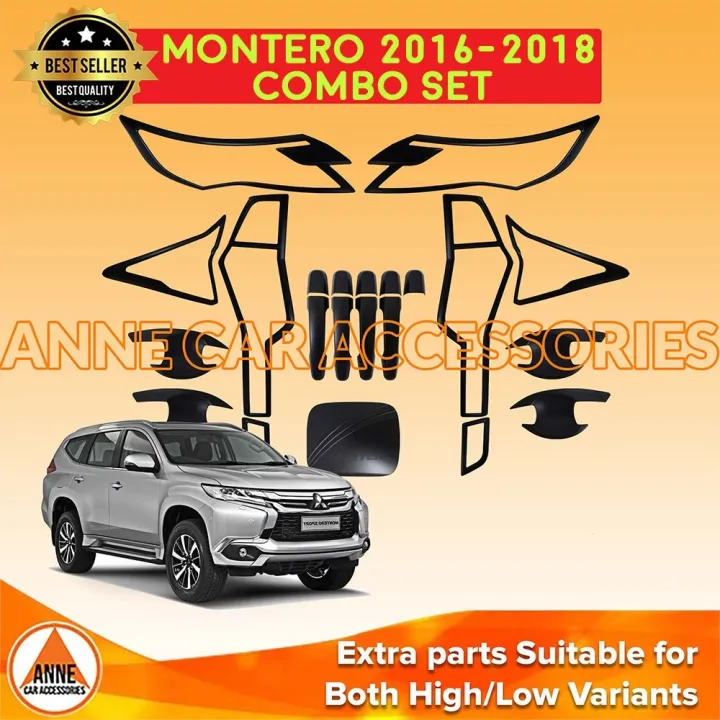 Mitsubishi Montero Sports GLX GLS GT 2016 - 2021 Black and Chrome ...