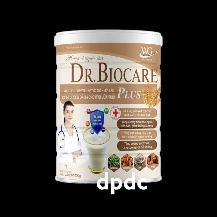 Sữa hạt dinh dưỡng Dr.Biocare Bổ sung sắt và chất xơ từ các loại hạt ...
